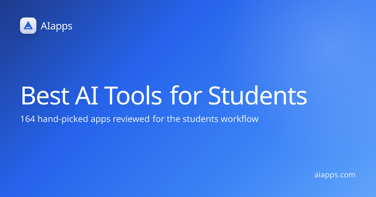 Best AI Tools for Students (2026) — 164 Reviewed | AIapps